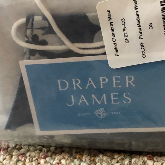 Draper James | Accessories | Draper James Floral Chambray Face Mask ...